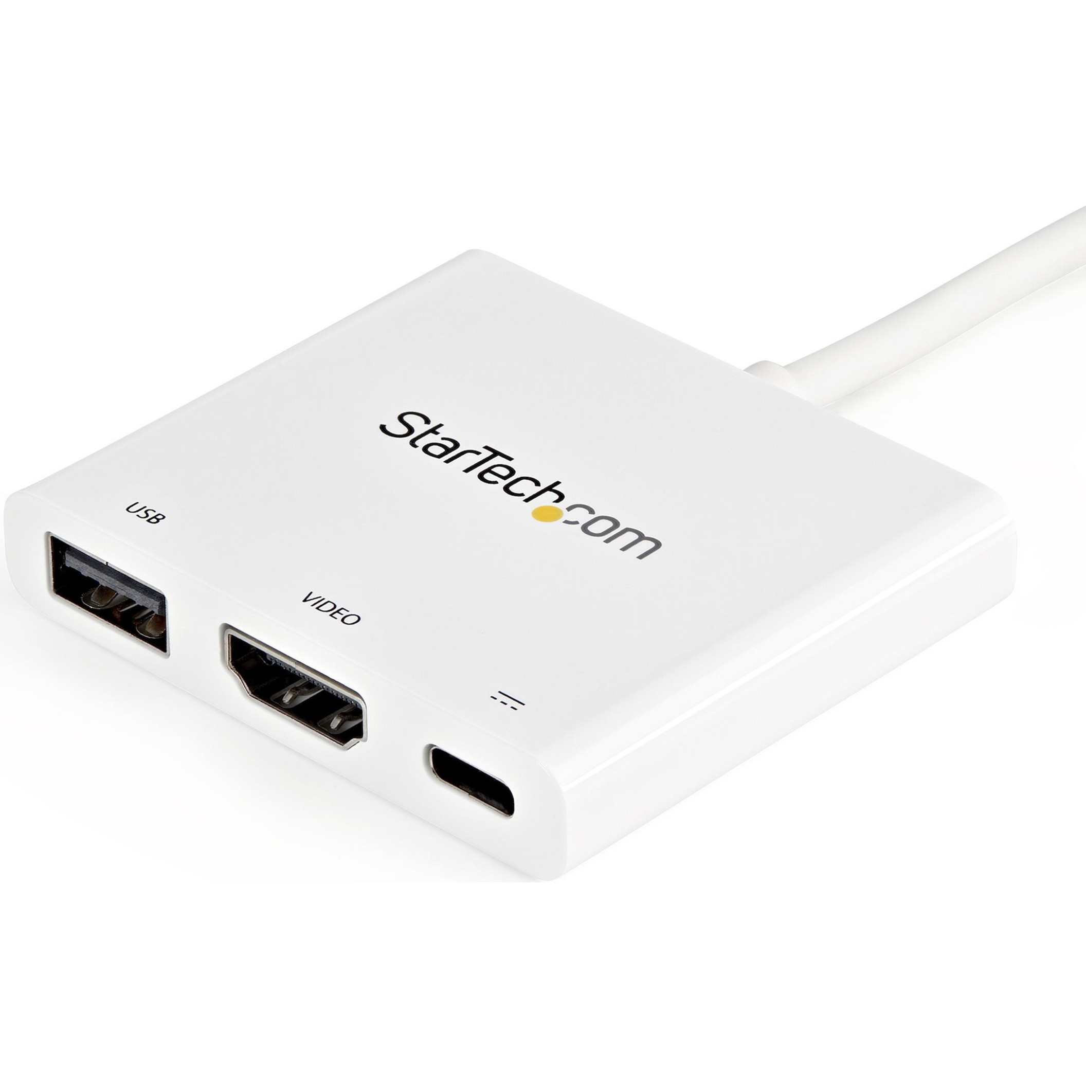 Startech .com .com USB C Multiport Adapter with HDMI 4K & 1x USB 3 ... Startech .com .com USB C Multiport Adapter with HDMI 4K & 1x USB 3 ...
